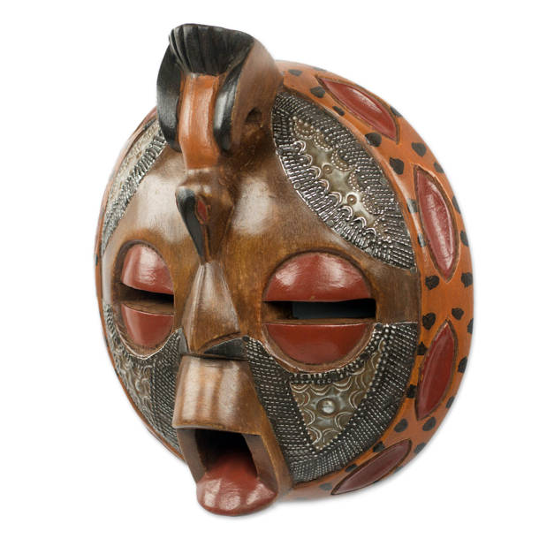 World Menagerie Handcrafted Circular West African Mask Wall Decor ... World Menagerie Handcrafted Circular West African Mask Wall Decor ...